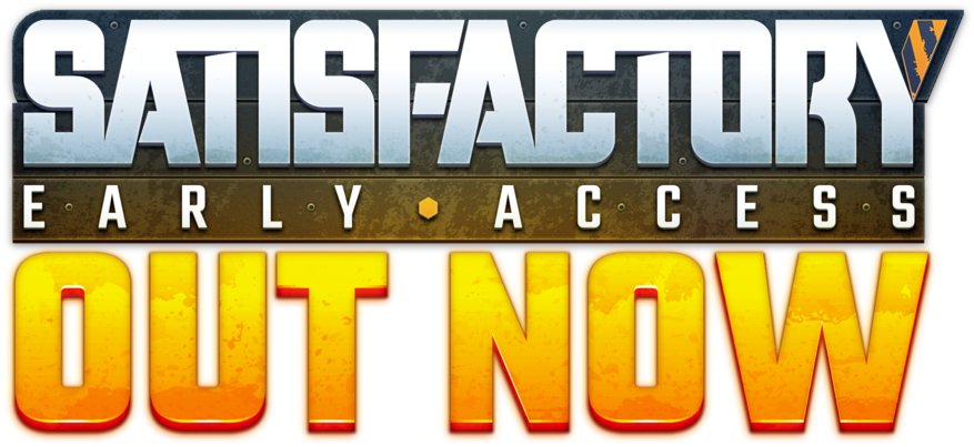 Satisfactory Outnow Logo - Orange (1000x514), Png Download