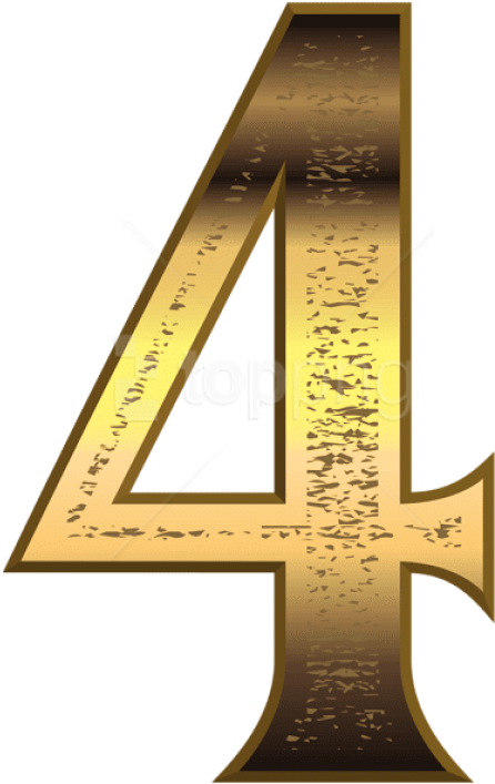 Free Png Old Gold Number Four Png Images Transparent - Cross (480x717 ...