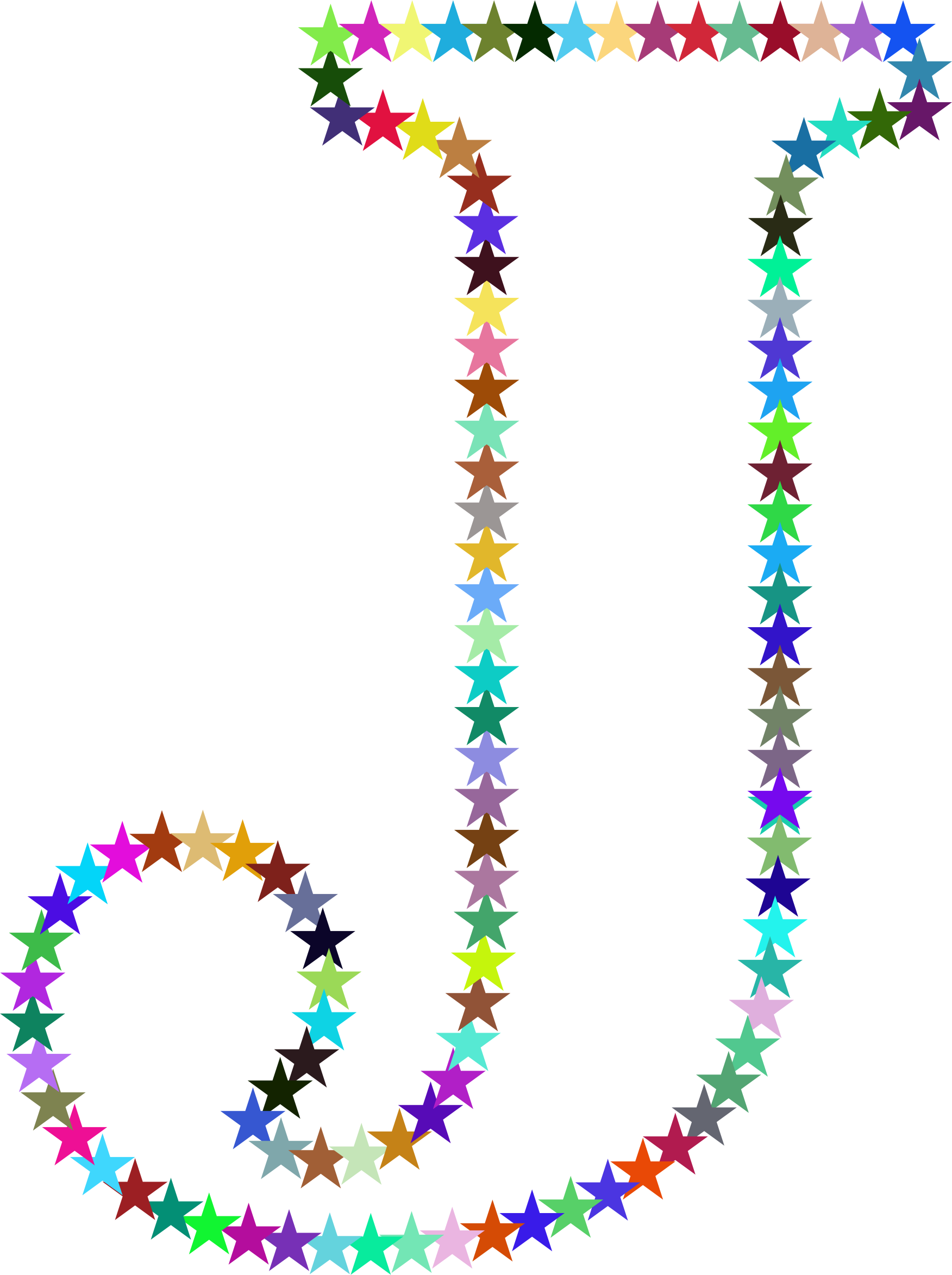 This Free Icons Png Design Of J Stars (1752x2346), Png Download