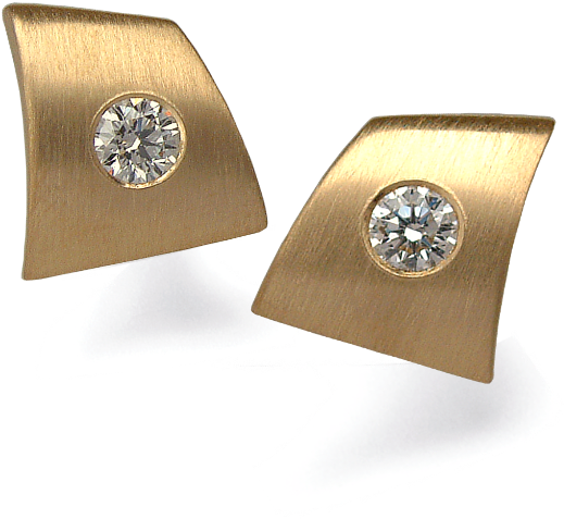 Bespoke Single Diamond Earrings - Earrings (650x650), Png Download