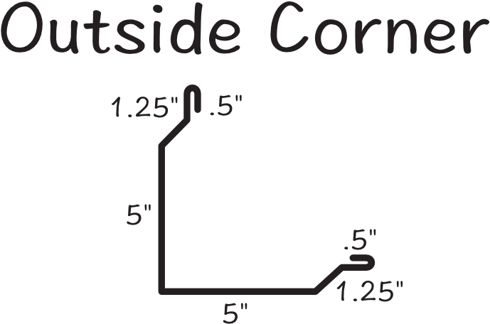 Pbr Outside Corner - Diagram (864x756), Png Download