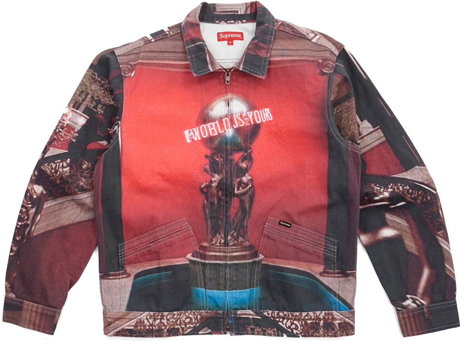 Supreme Scarface Denim Jacket (1024x768), Png Download