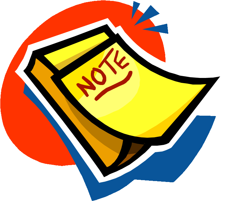 Important Note Clipart