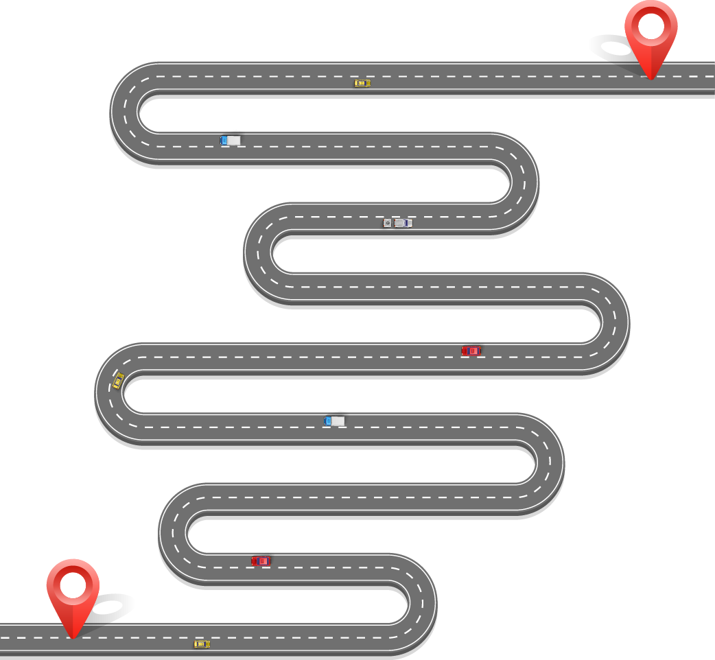 Banner Transparent Library Map Highway Road Icon - Flat Road Vector Png ...