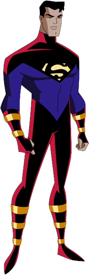 Superboy - Dc Animated Universe Superboy (362x1080), Png Download