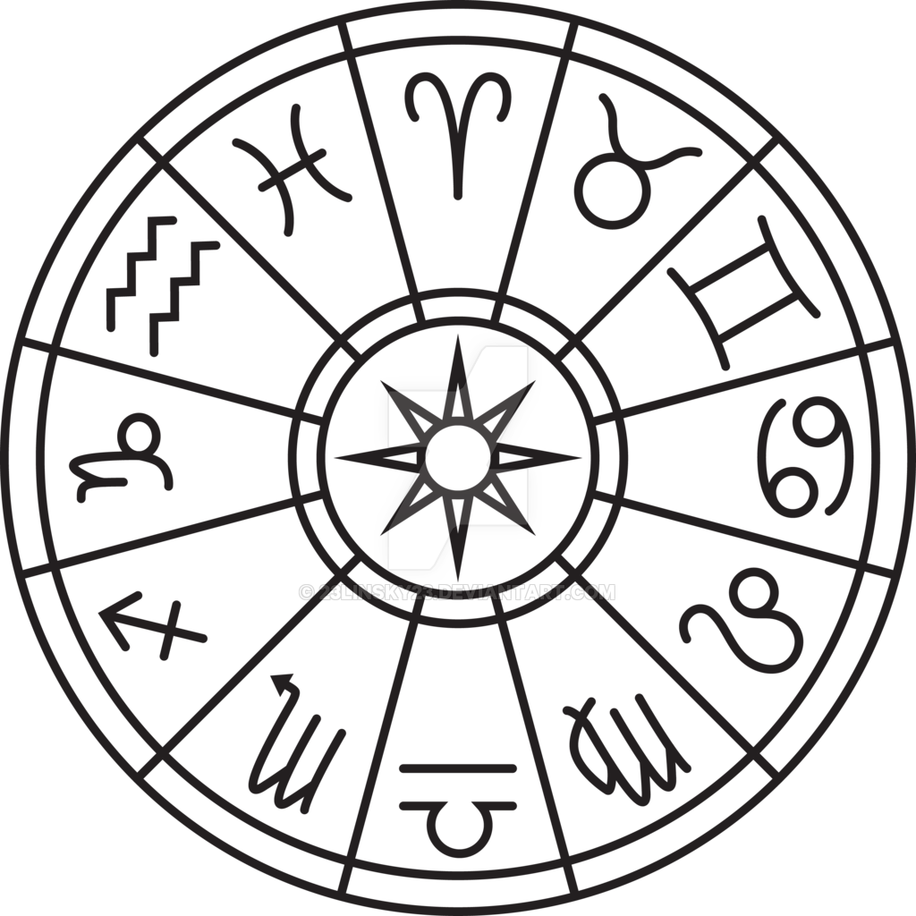 Drawn Zodiac Tumblr Transparent - Zodiac Circle Transparent (1024x1024 ...