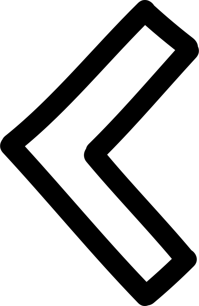 Left Arrow Hand Drawn Outline Comments - Portable Network Graphics ...