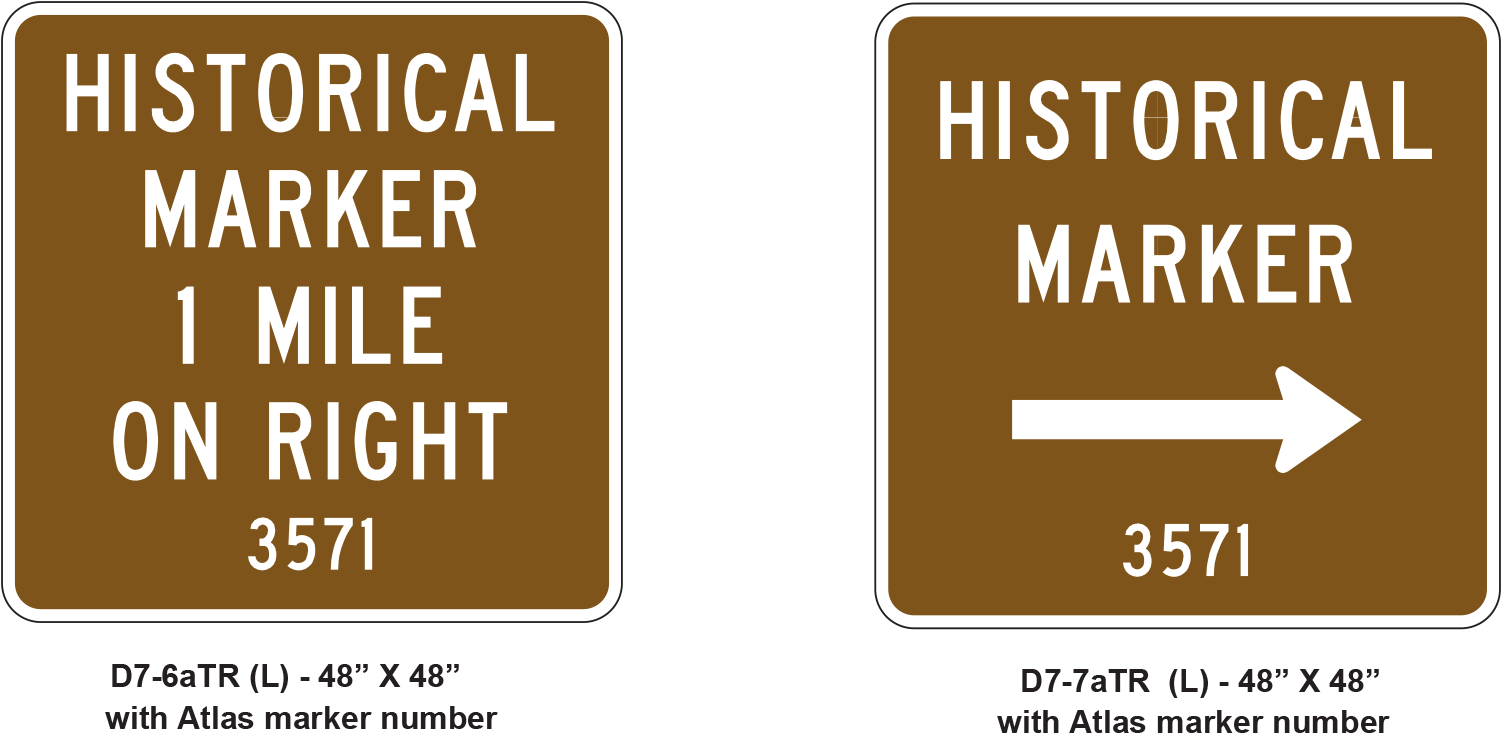 Advance And Directional Historical Marker Guide Signs - Fort Gaines ...
