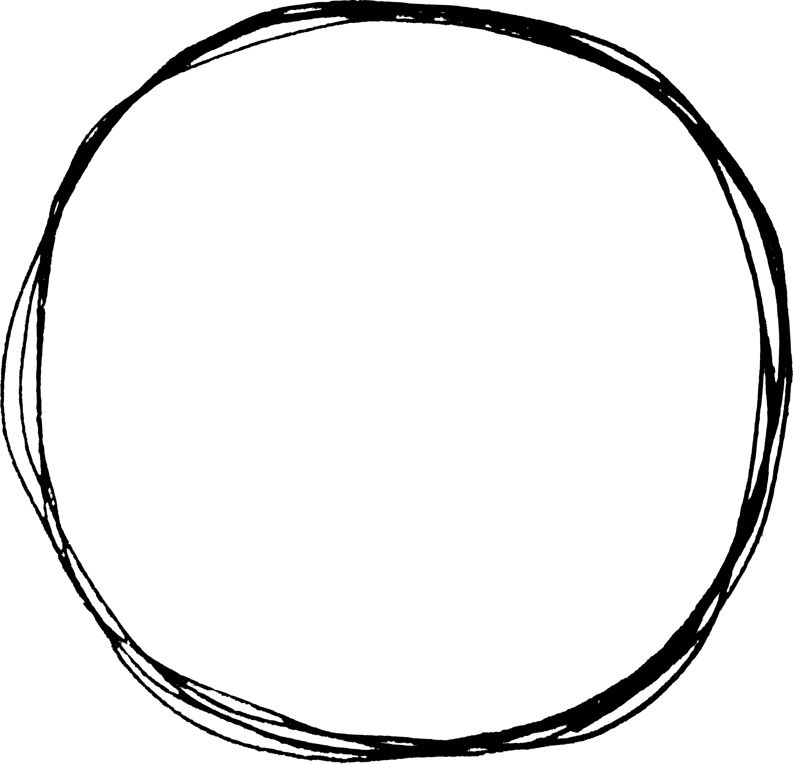 Scribble Transparent Highlighter - Circle Doodle Transparent Background ...