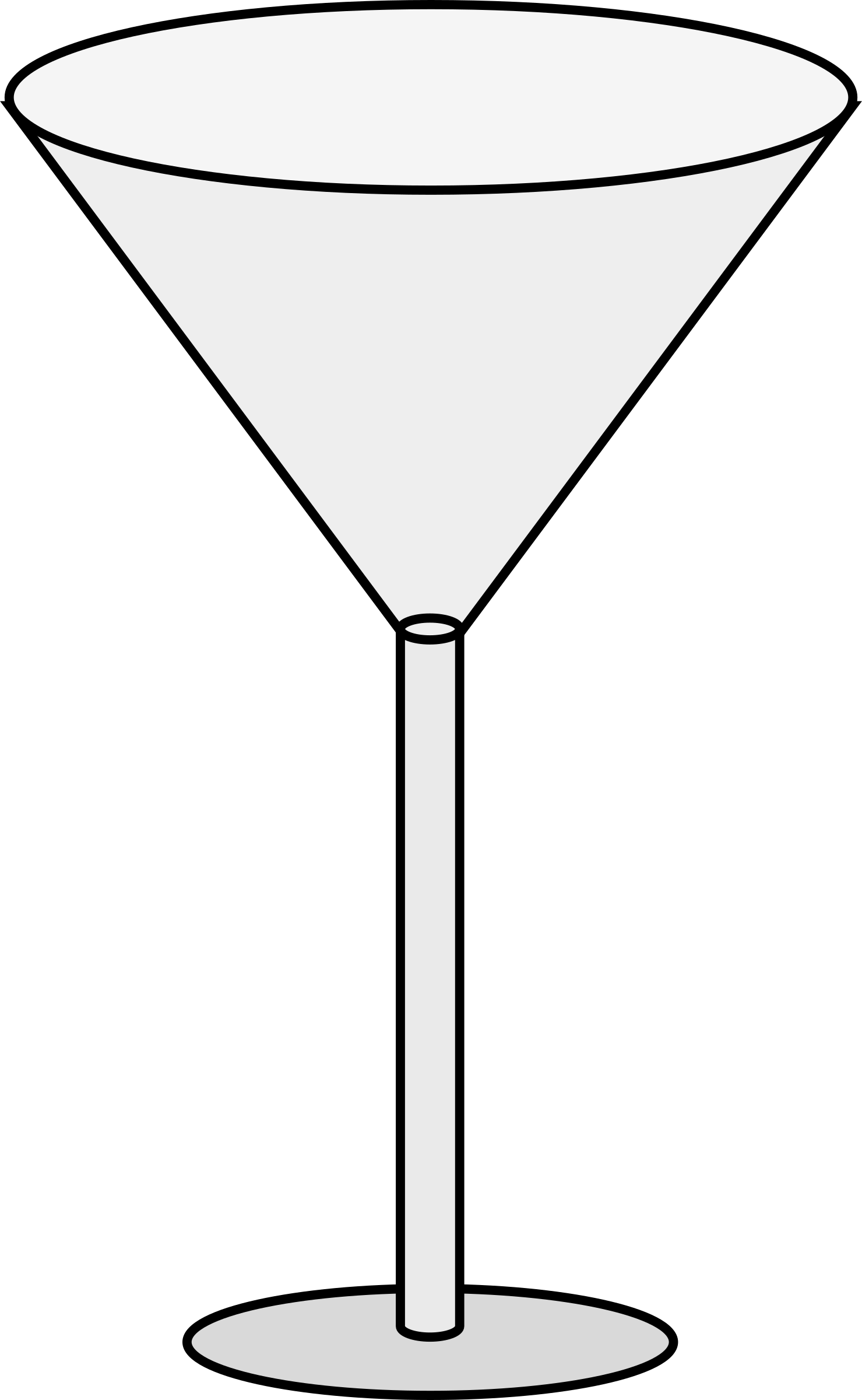 This Free Icons Png Design Of Empty Martini Glass (1479x2400), Png Download