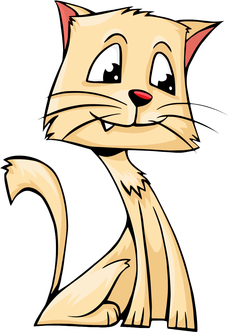 Cat Vector Png Transparent Image - Cat Vector Png (500x682), Png Download