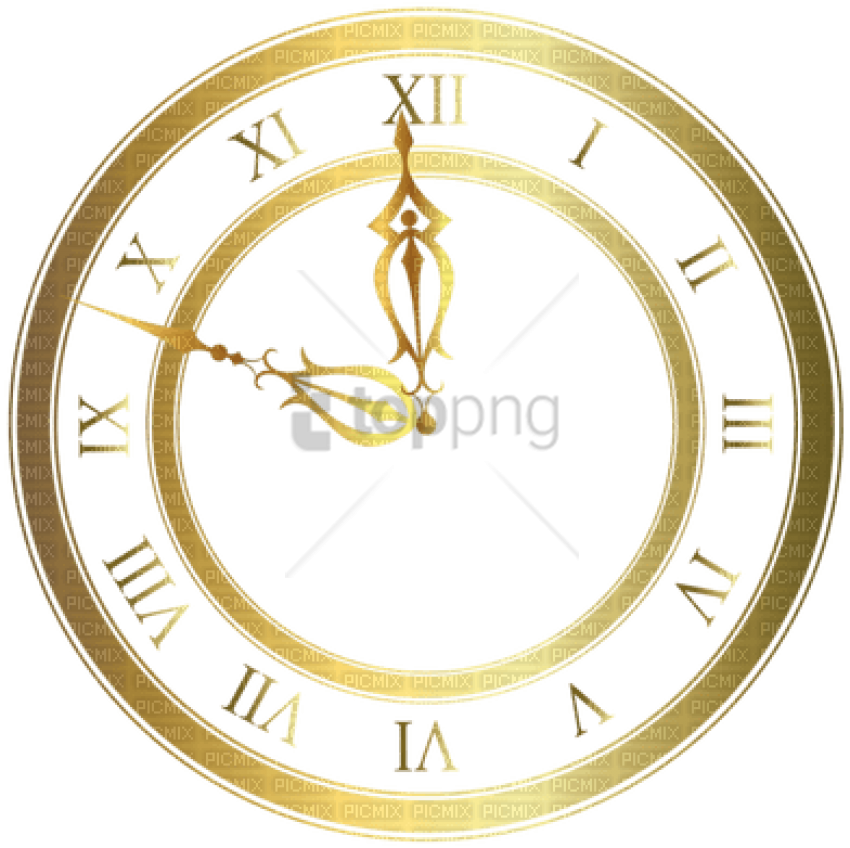 Free Png Clock Face Transparent Background Png Image - Gold Clock ...