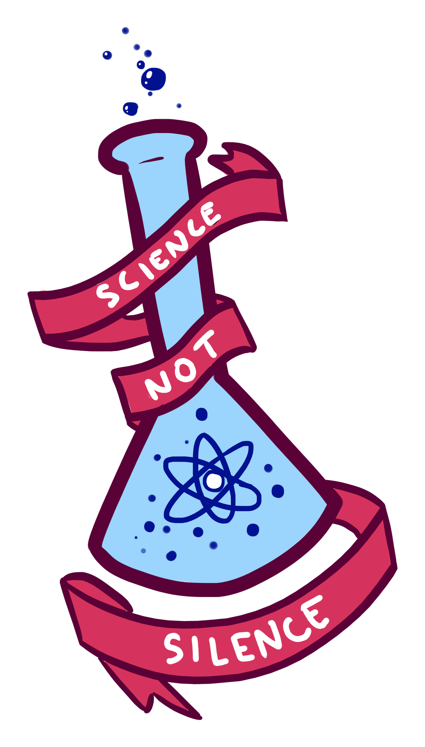 Science Not Silence Sticker (1634x2641), Png Download