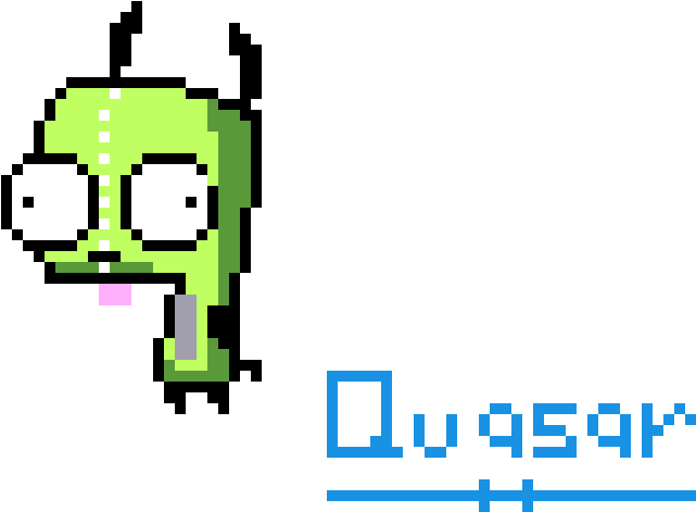 Download Invader Zim-gir - Invader Zim Gir Pixel Art | Transparent PNG ...