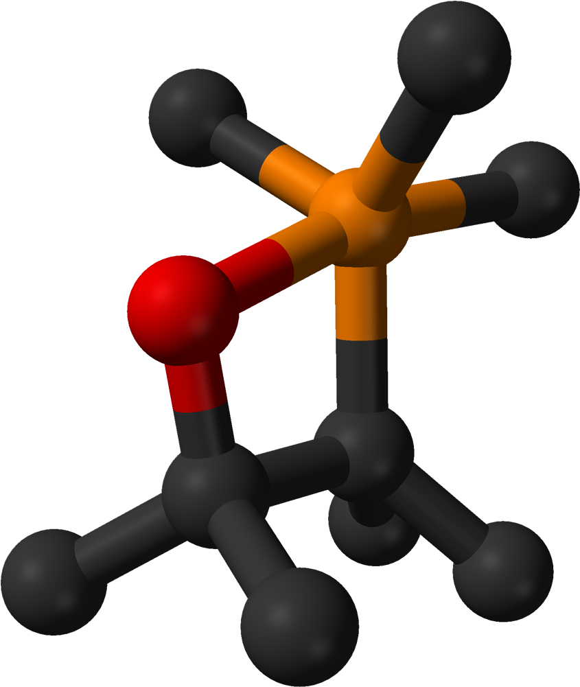 Wittig Oxaphosphetane Nucleus From Xtal 2005 3d Balls - Illustration ...