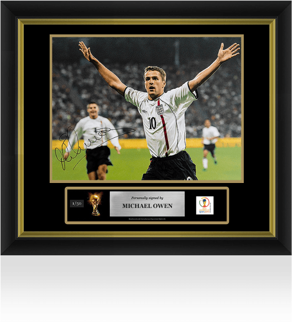 Michael Owen Official Fifa World Cup™ Signed And Framed - Michael Owen ...