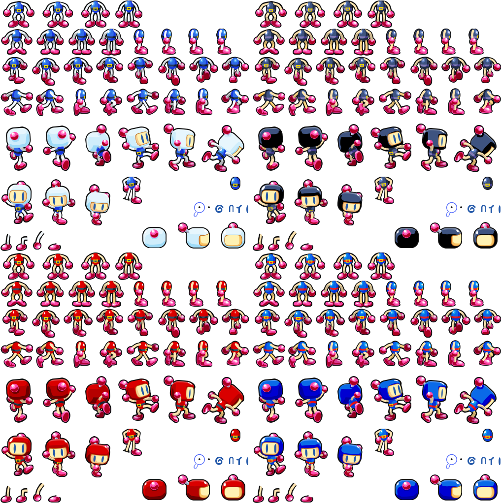 Click For Full Sized Image Normal Bomber - Bomberman Bomb Sprite ...