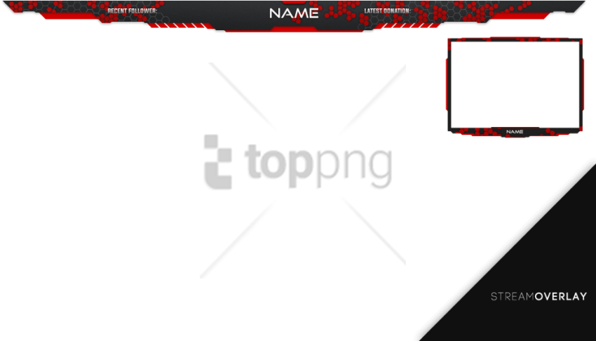 Download Free Png Stream Overlay Red Png Image With Transparent - Red ...
