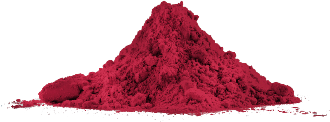 Natural Red Iron Powder - Gulal (1150x483), Png Download