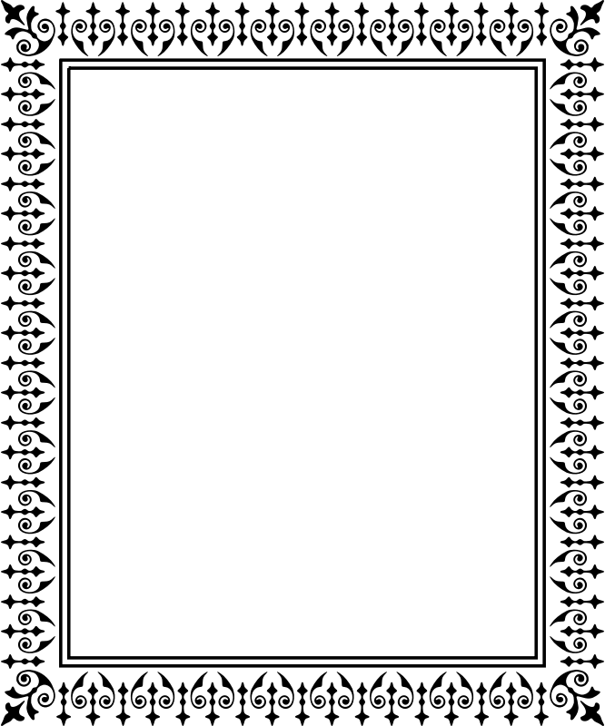 Medium Image - Math Page Border Black And White (666x800), Png Download