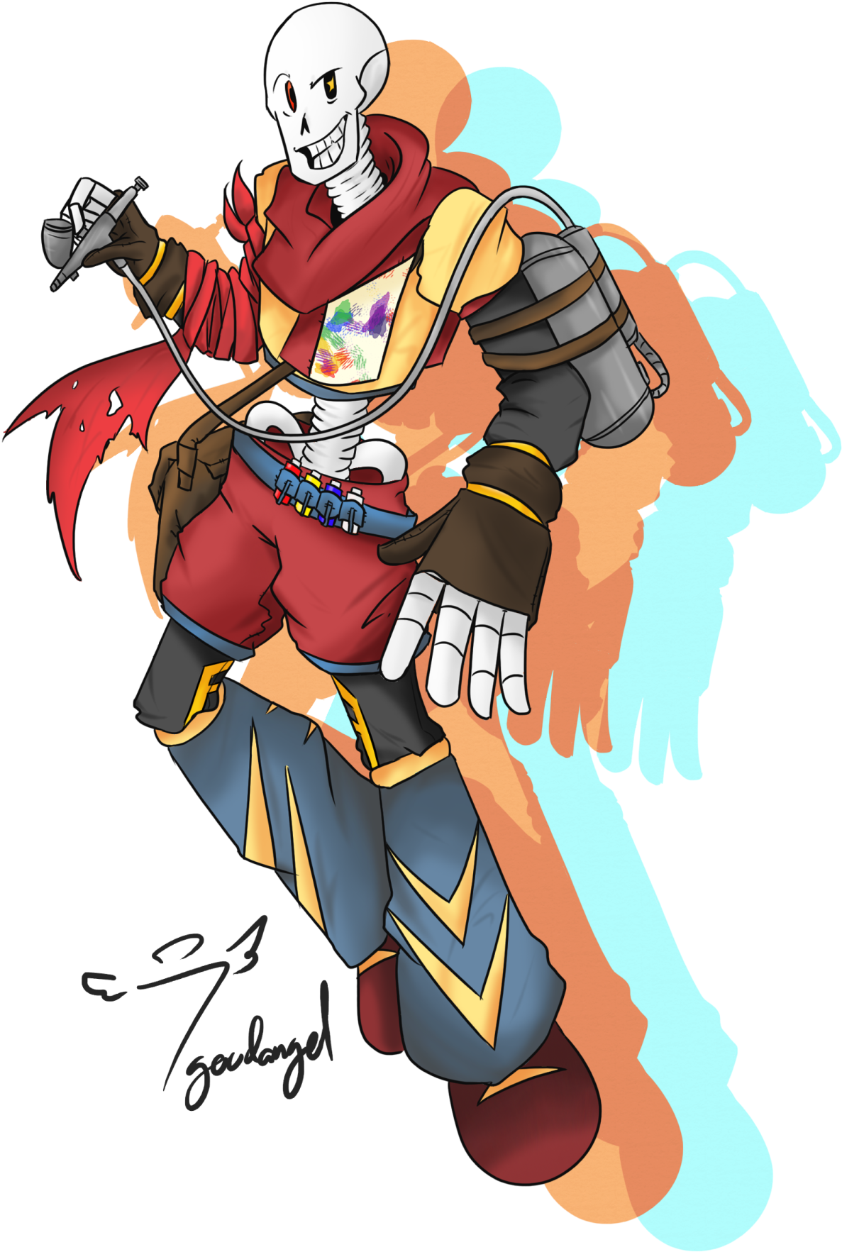 Download ,papyrus (ut), - Ink Sans And Ink Papyrus | Transparent PNG ...