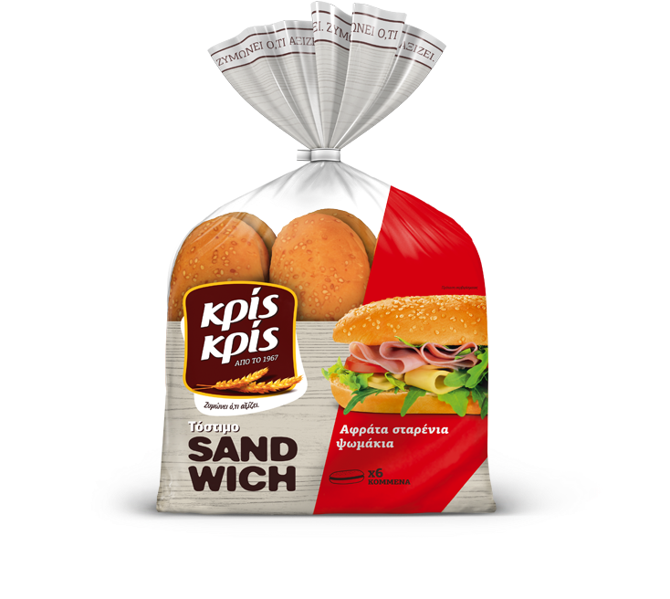 Kris Kris Wheat Bread Sandwich Rolls - Κρισ Κρισ (1000x1000), Png Download