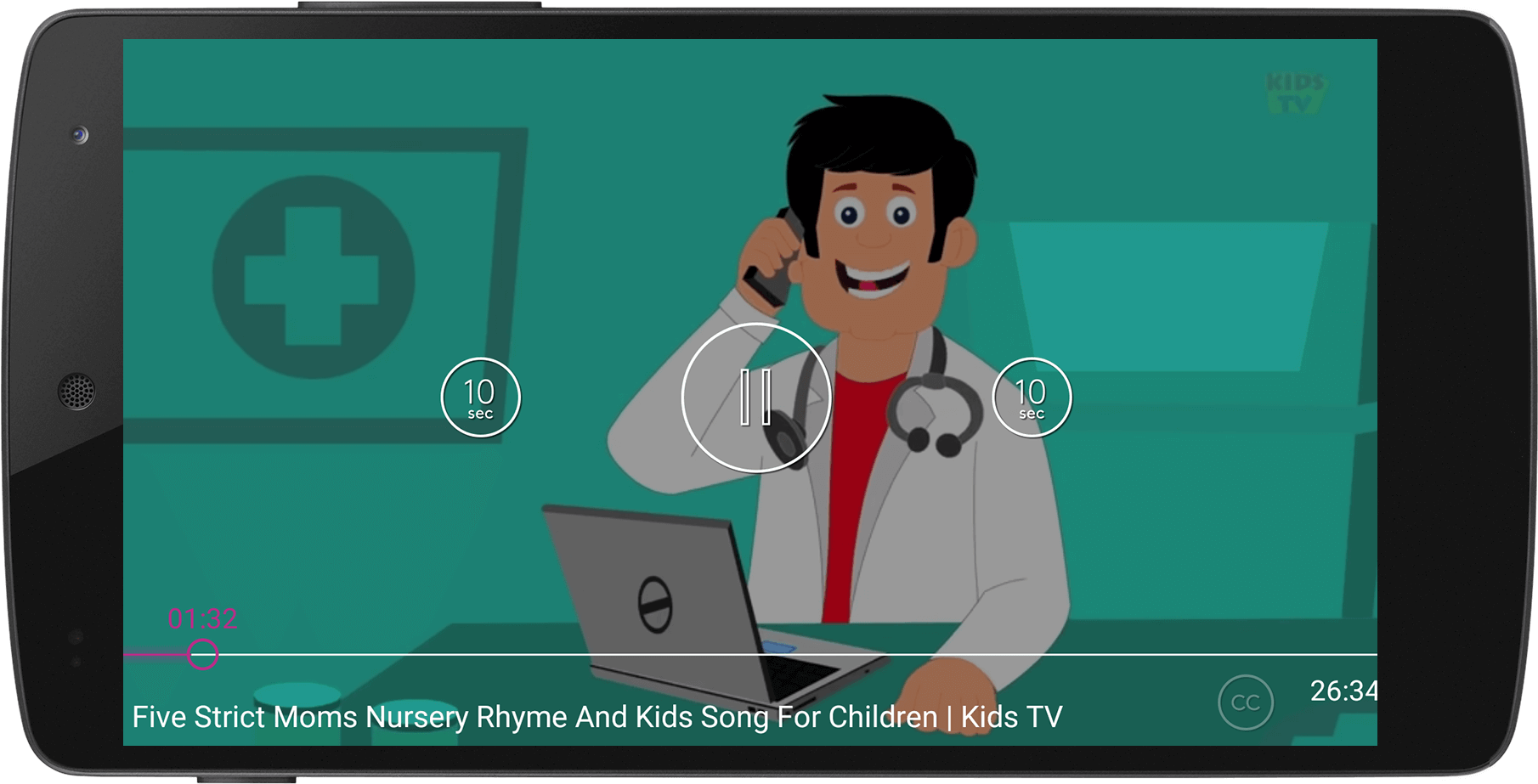 Play Video - Cartoon (1920x1080), Png Download