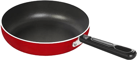 Red Cooking Pan - Cooking Pan Png (500x261), Png Download
