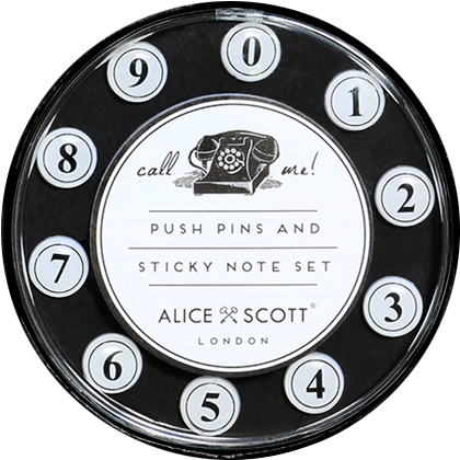 Push Pin & Sticky Notes - Portico Designs Alice Scott Push Pins And ...