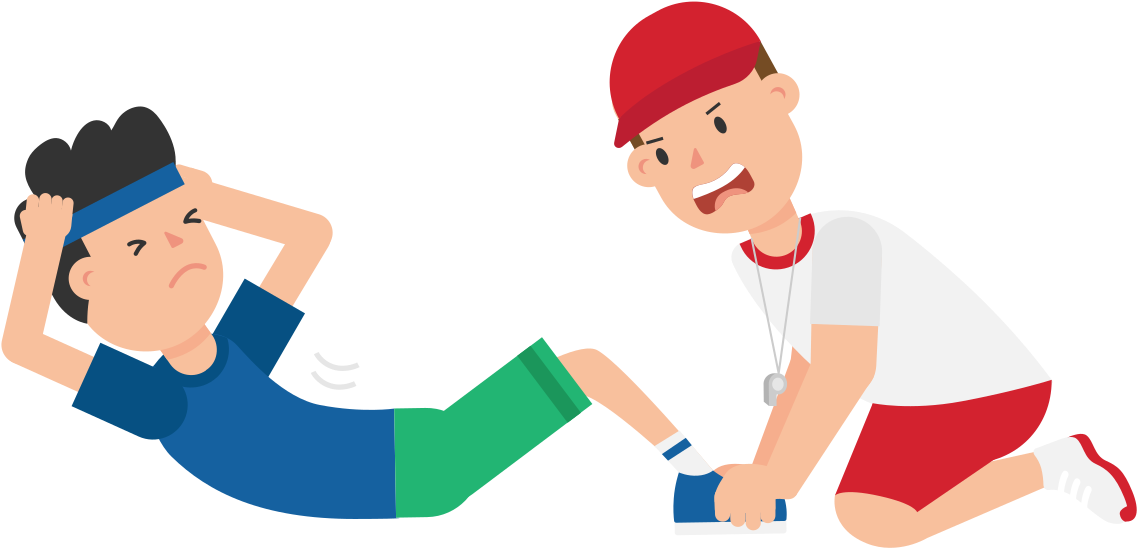 Download Open - Sit Up Cartoon Png | Transparent PNG Download | SeekPNG