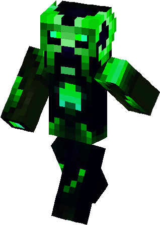 Blazek Green Thunder Creeper Skin - Minecraft Creeper Skin (317x453 ...