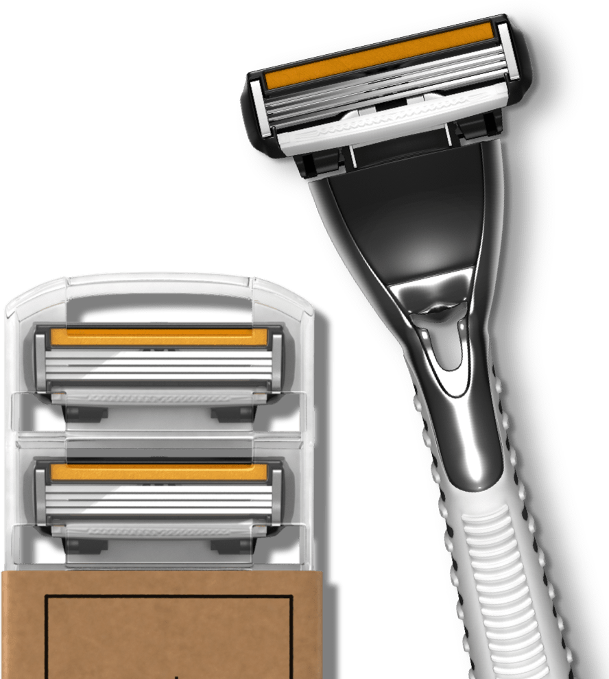 Dollar Shave Club Razor Blade (888x990), Png Download