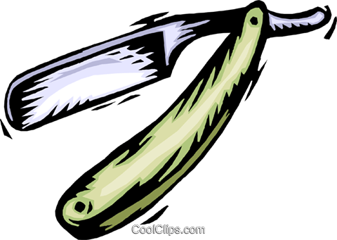 Old Fashioned Straight Razor Royalty Free Vector Clip - Clip Art ...
