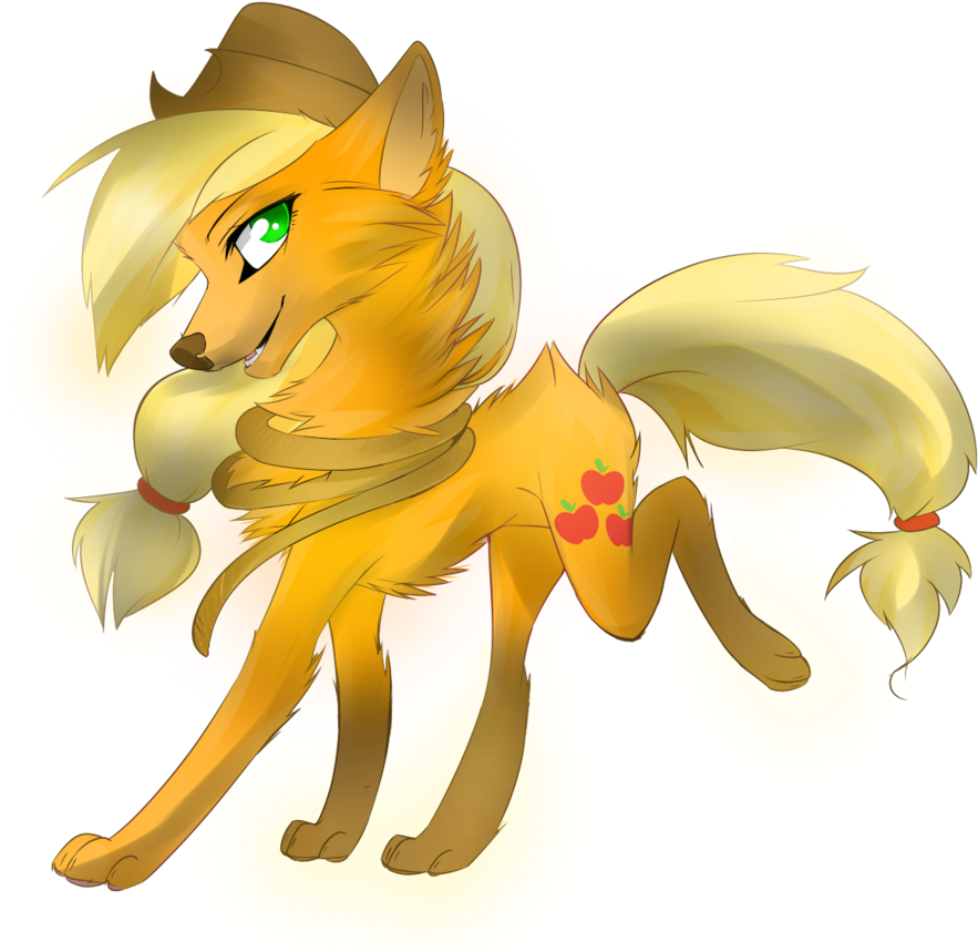 Download Fanmade Applejack Wolf By Affanita-d5kw6av - My Little Pony ...