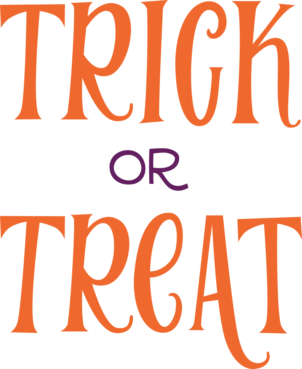 Download Trick Or Treat - Poster | Transparent PNG Download | SeekPNG