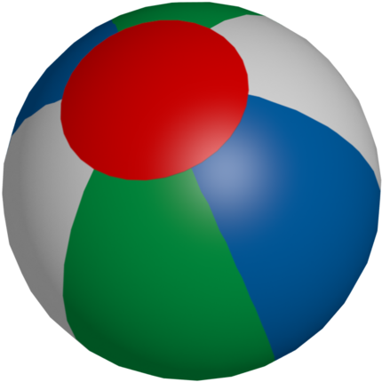 Luxo Beach Ball (1191x670), Png Download