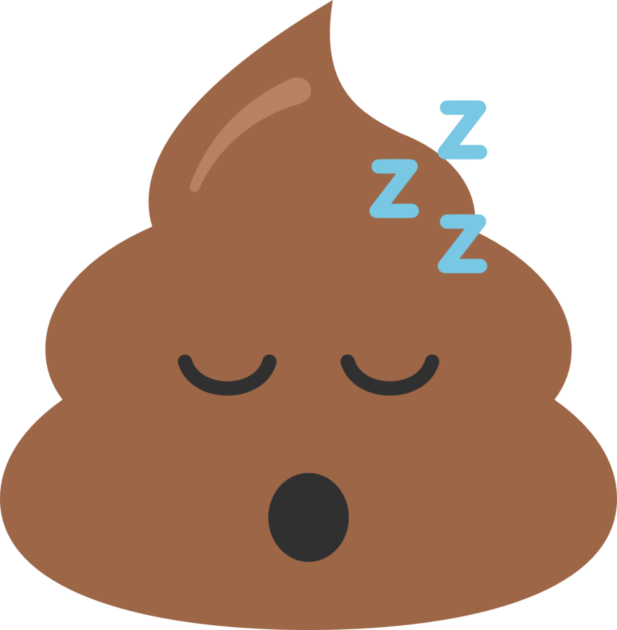 Sleeping Poop - Feces (881x900), Png Download