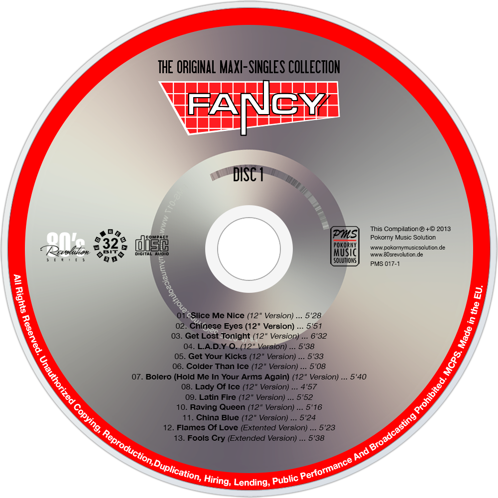 Fancy The Original Maxi-singles Collection Cd Disc - Label (1000x1000 ...