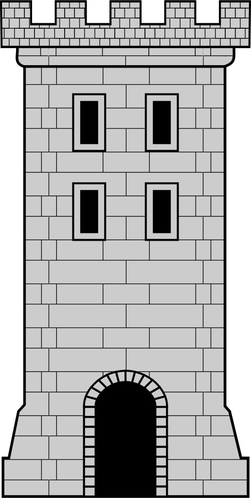 Download File - Castle Tower - Svg - Castle Tower Vector Png ...