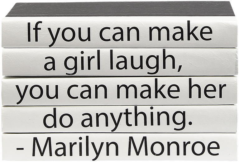 5 Volume Quote Stack "if You Can Make A Girl Laugh" - Laufposenmontage ...
