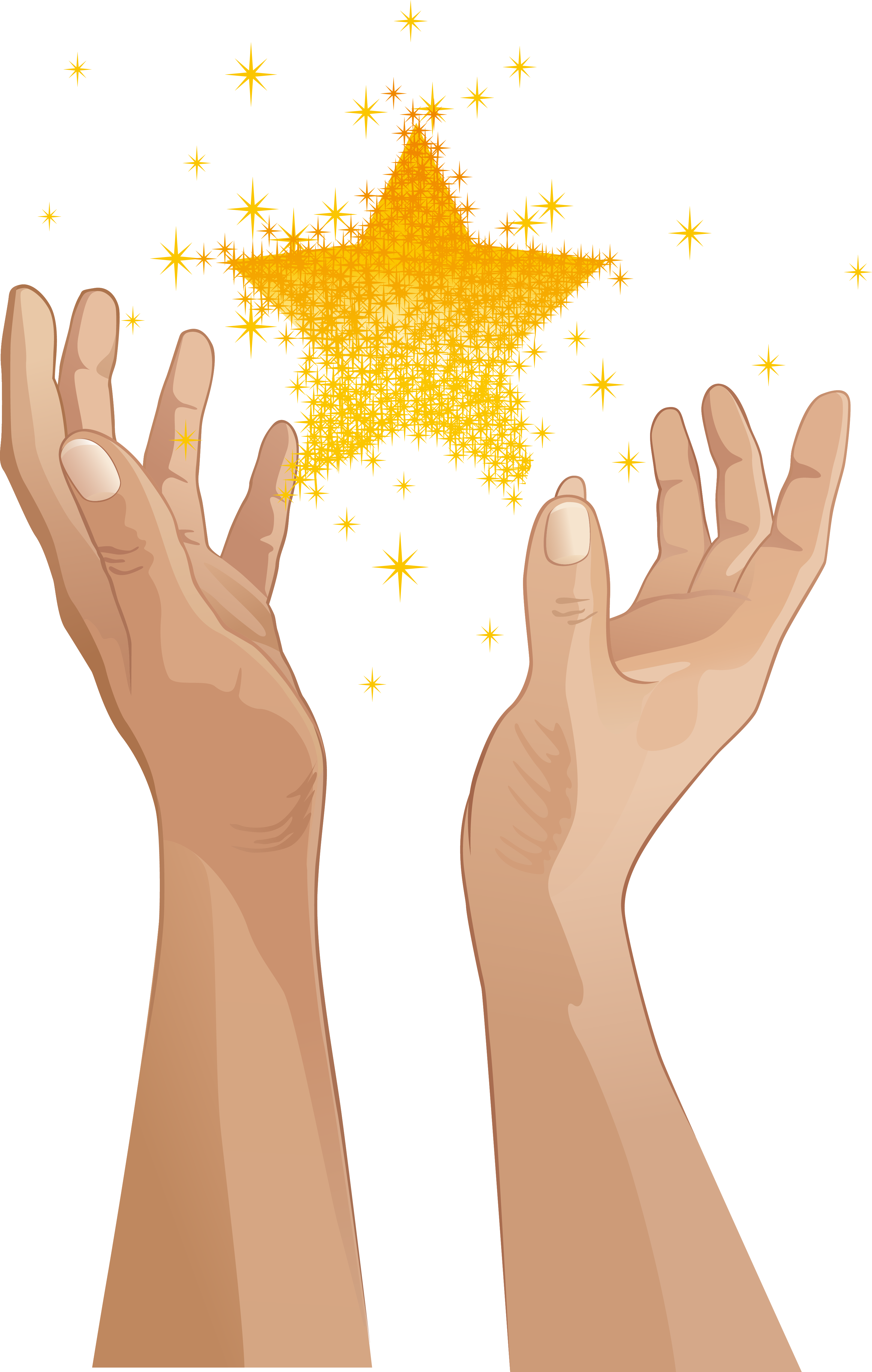 Download Reaching Hand Png - Star In Hand Vector | Transparent PNG ...