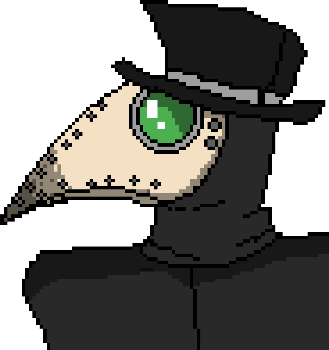 Plague Doctor - Cartoon (1200x1200), Png Download