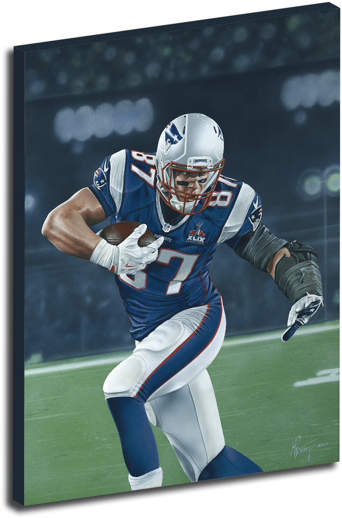 Download Rob Gronkowski Original Painting By Marc Potocsky ...