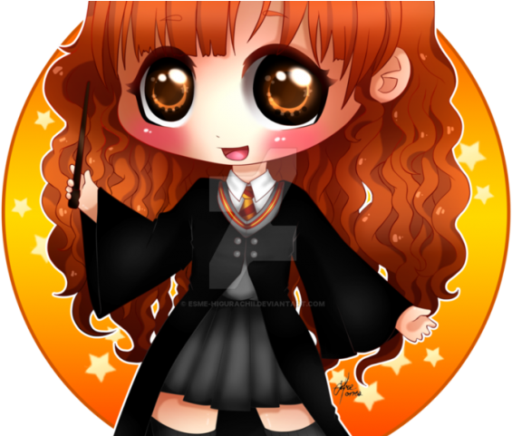 Chibi Clipart Hermione Granger - Cartoon (640x480), Png Download