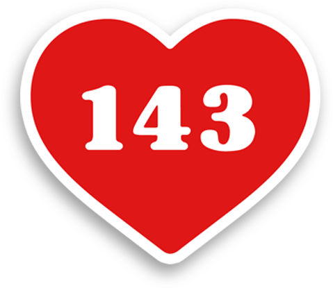143 Sticker Fred Rogers, Daniel Tiger, The Neighbourhood, - Heart ...