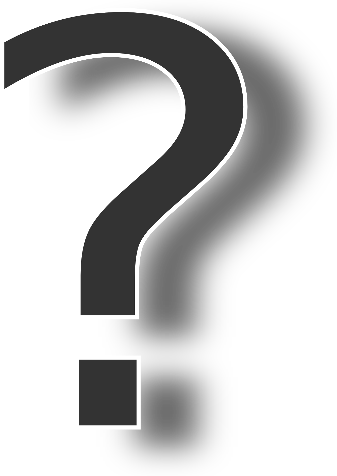 3d Question Mark White Symbol - Soru Isareti Png (1352x1920), Png Download