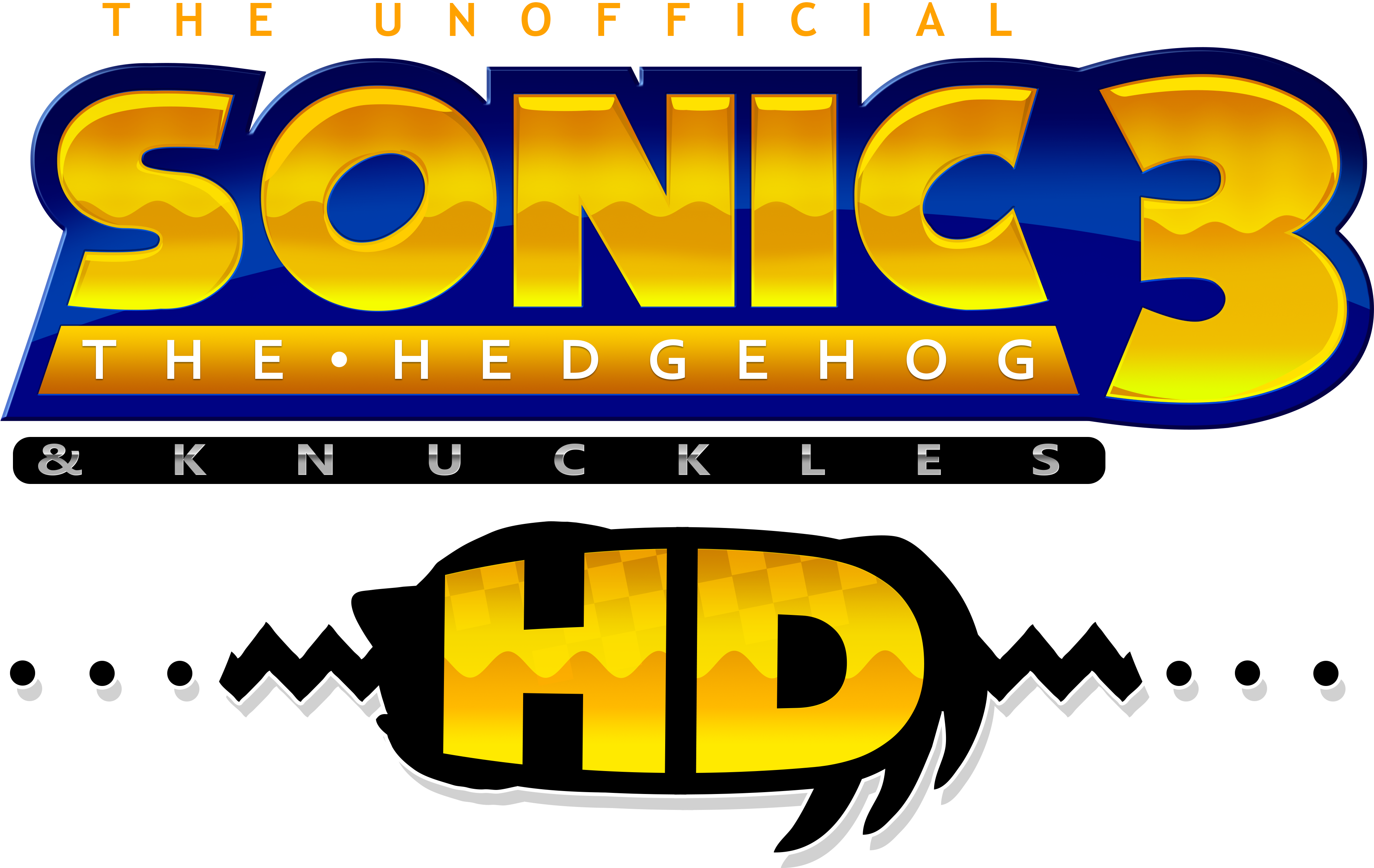 And Knuckles Png - Sonic 3 & Knuckles Logo (4063x2529), Png Download
