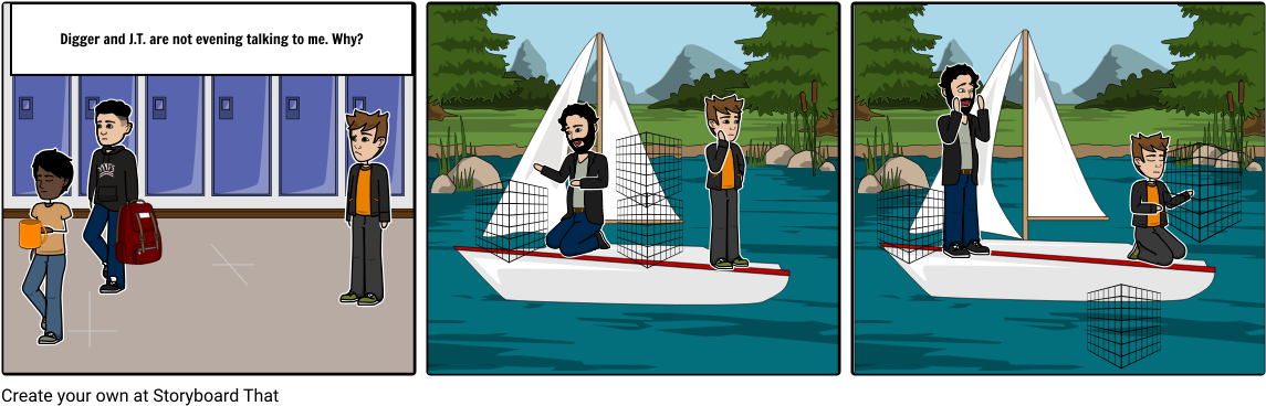 Red Kayak - Cartoon (1164x385), Png Download