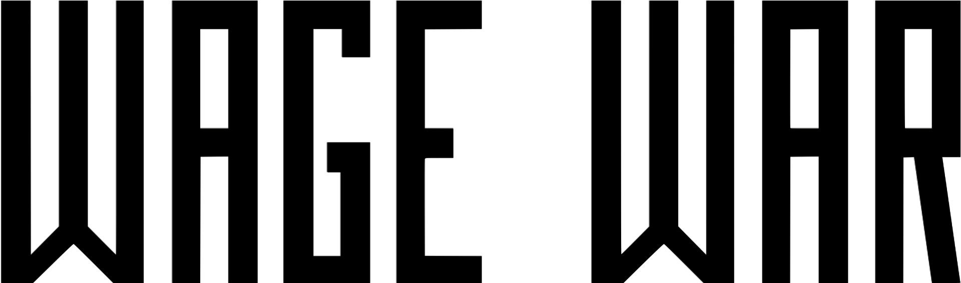 Wage War Logo 5 By Lori - Wage War Band Logo (2000x565), Png Download