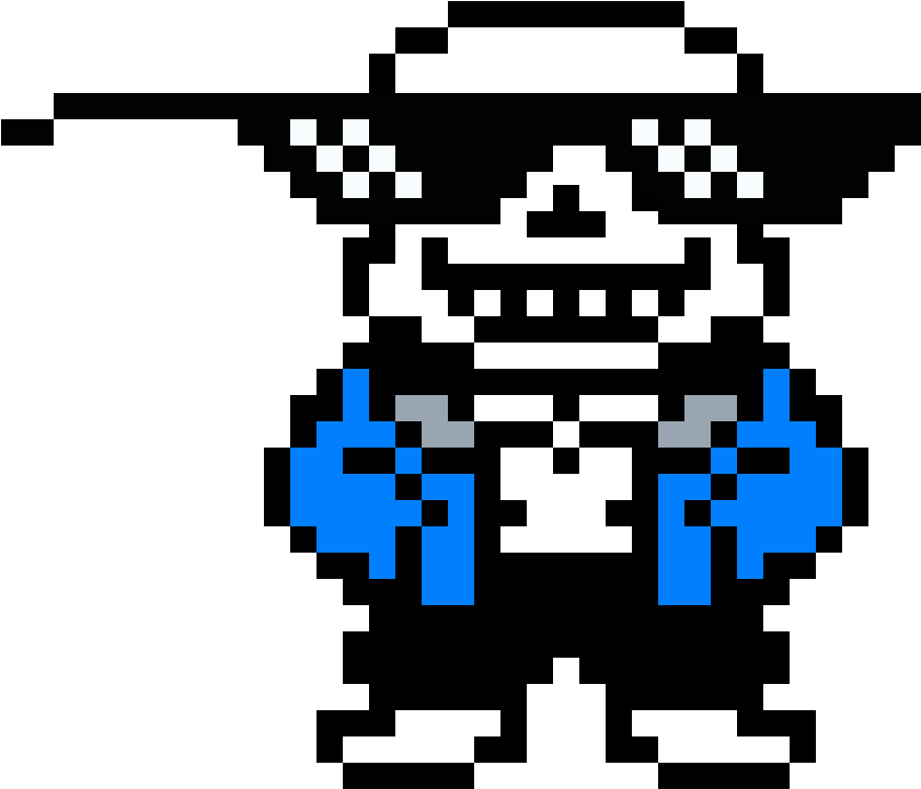 Thug Life - Sans Overworld Sprite Png (1200x1200), Png Download
